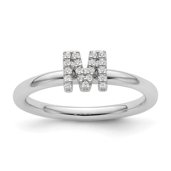 Kazi Luxury | Jewelry | Kazi Luxury 4k White Gold Stackable Diamond ...